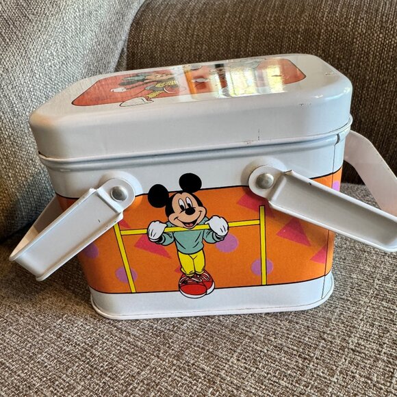 Disney | Other | Mickey Minnie Walt Disney Tin Basket With Handles ...
